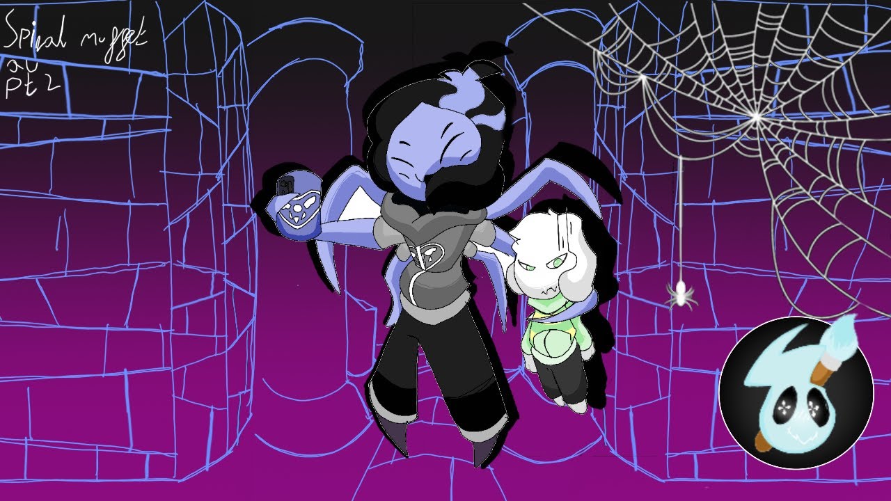 drawing my own undertale swap au Muffet part 2 - YouTube
