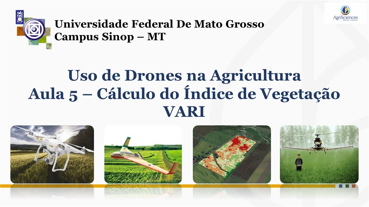 Uso de Drones na Agricultura - Aula 5 - Cálculo do Índice de Vegetação ...