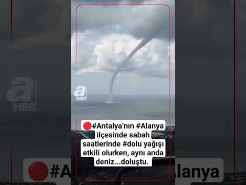 🔴#Antalya’nın #Alanya ilçesinde sabah saatlerinde #dolu yağışı etkili olurken, aynı anda #Gündem‼️