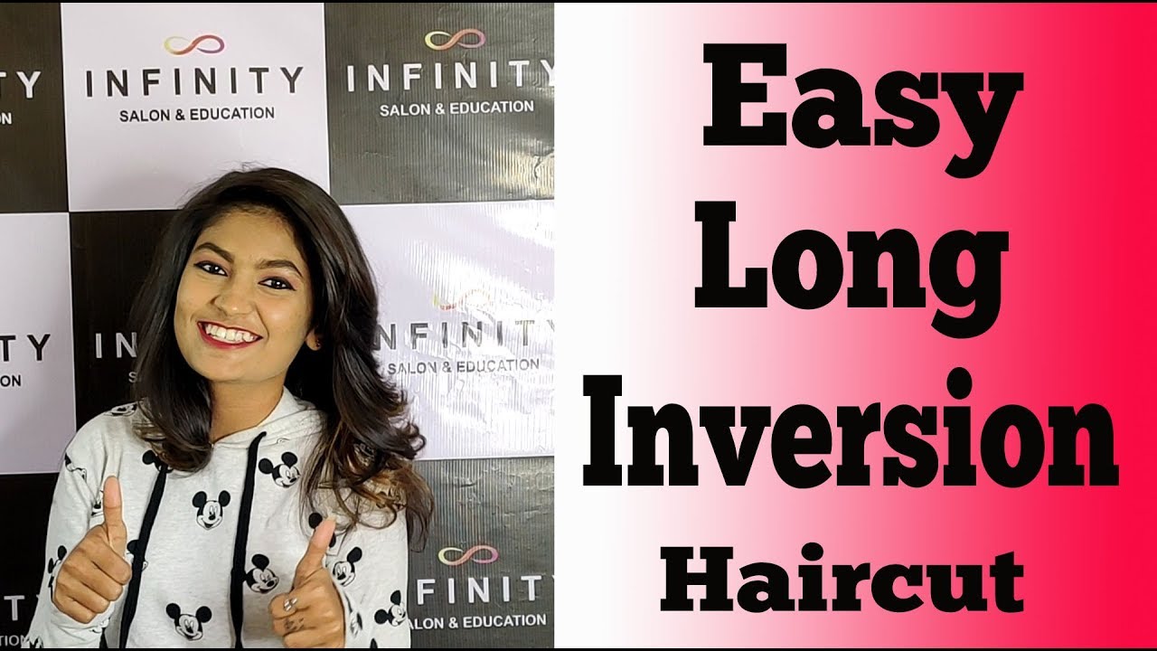 Easy Long Inversion Haircut - YouTube