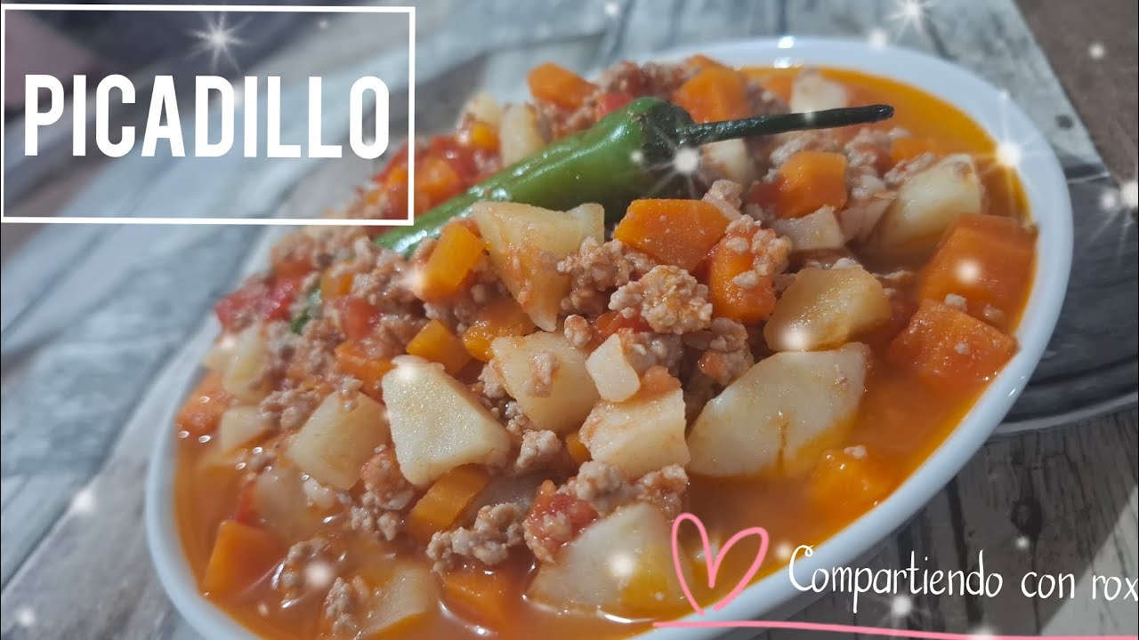 PICADILLO // VERDURAS CARNE Y MAS!! // RECETA EN 5 MIN /// IDEAL PARA ...