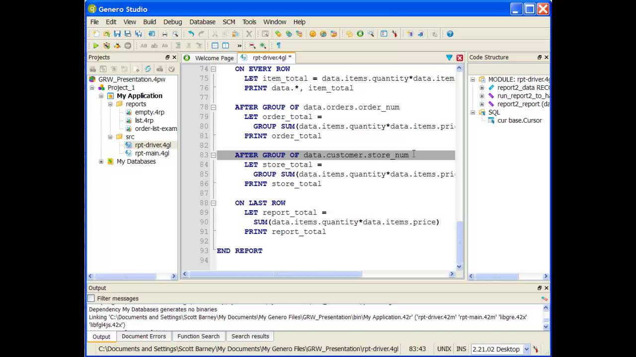 Module 5 Demo 1: Modifications to the Report Application - YouTube