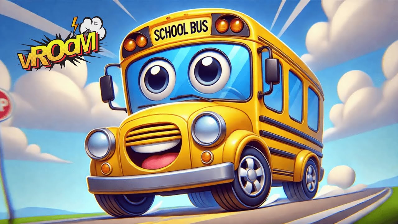 Vroom Vroom! The School Bus is On the Go! Nursery Rhymes Video for Kids ...