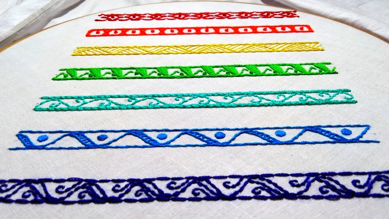 Very simple and Easy Embroidery for beginners,Borderline,Secrets of ...