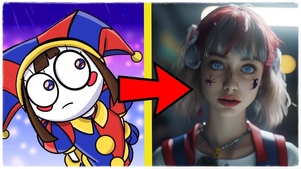 The Amazing Digital Circus but They're Human Animation - YouTube