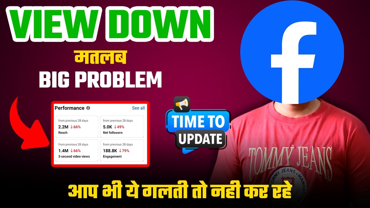 Facebook View 🔥🔥 Down हो रहा है | Facebook Page Reach Down Problem | Facebook #facebook #views ...