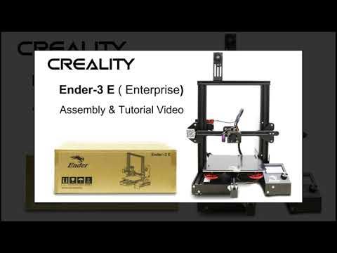 Creality Ender 3E 3D Printer Unboxing And Setup Tutorial - YouTube