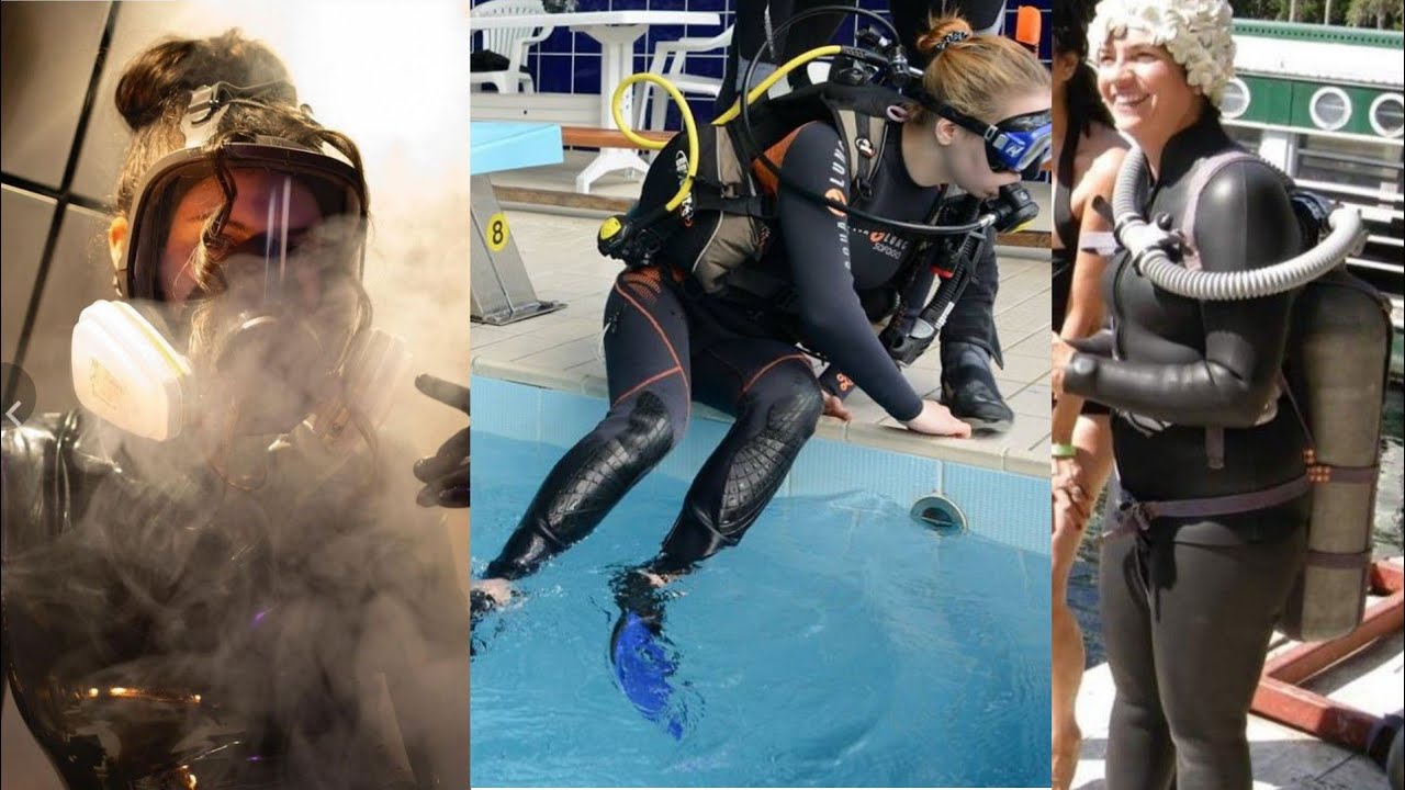 Top trendiest and amazing latex full fas gas masks and scuba diving ...