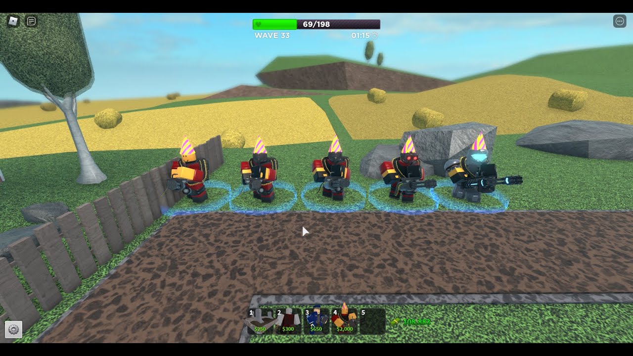 Party Minigunner Skin Showcase! Tower Defense Simulator - YouTube