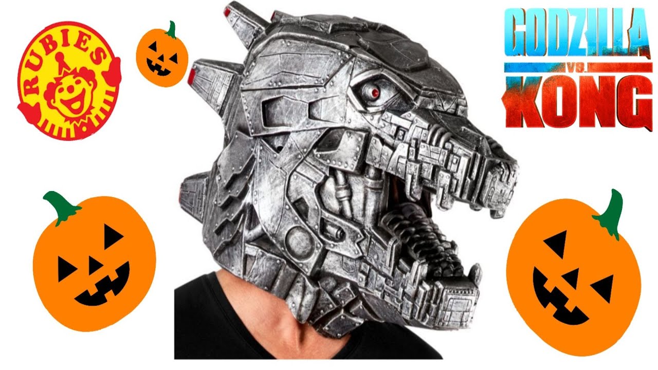 Mechagodzilla Overhead Mask From Rubies Costumes! - YouTube