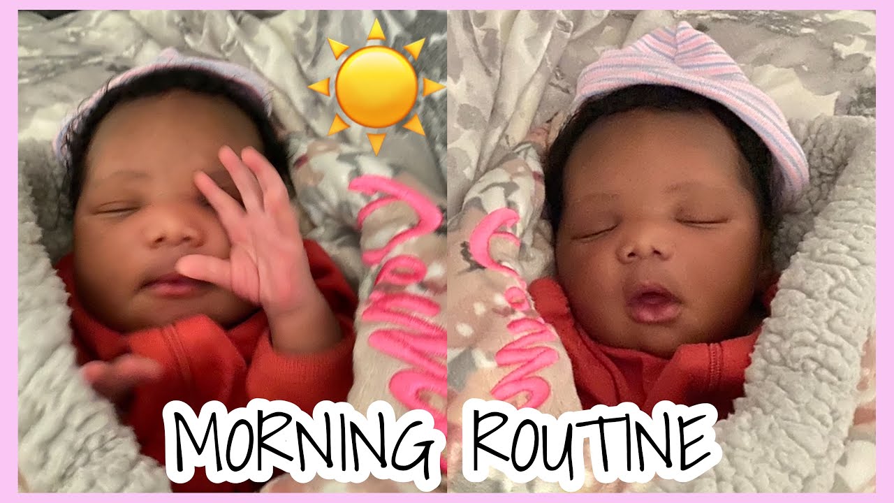 VERY REALISTIC NEWBORN MORNING ROUTINE| 3months| Preventing Postpartum ...