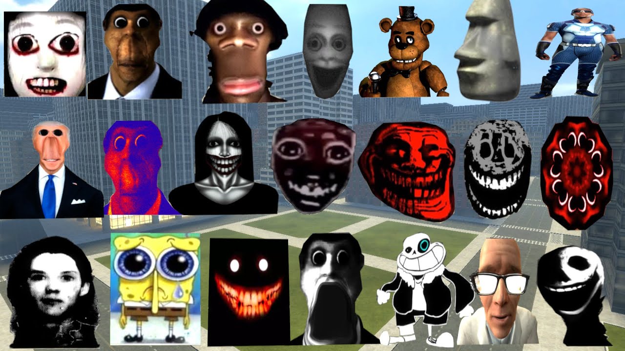 All Full Nico's Nextbot Nextbots, Obunga Netbot New Update In Garry's ...