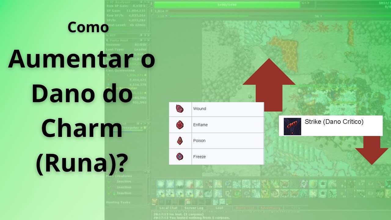 Como aumentar o dano de charm (runa) no tibia. - YouTube