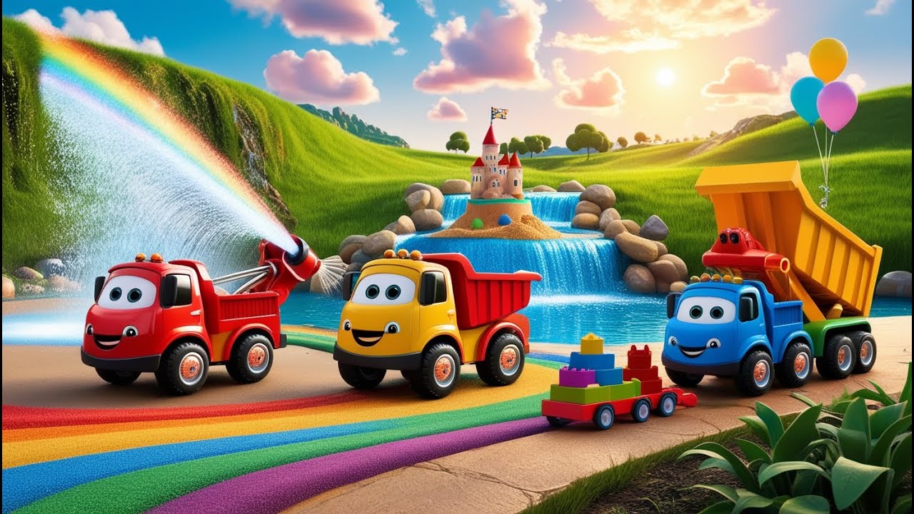 Adventures of Baby Trucks: Fun Animated Scenes for Kids - YouTube