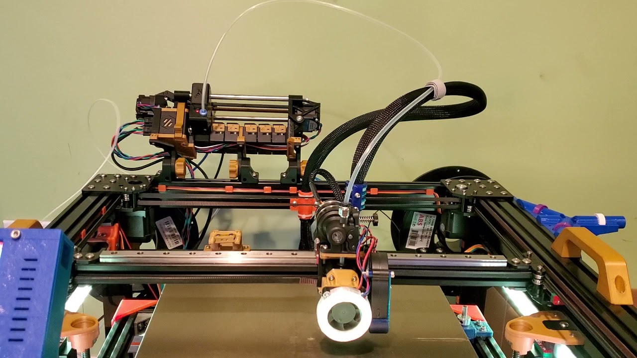 ERCF on RRF, 3 tool change demo - YouTube