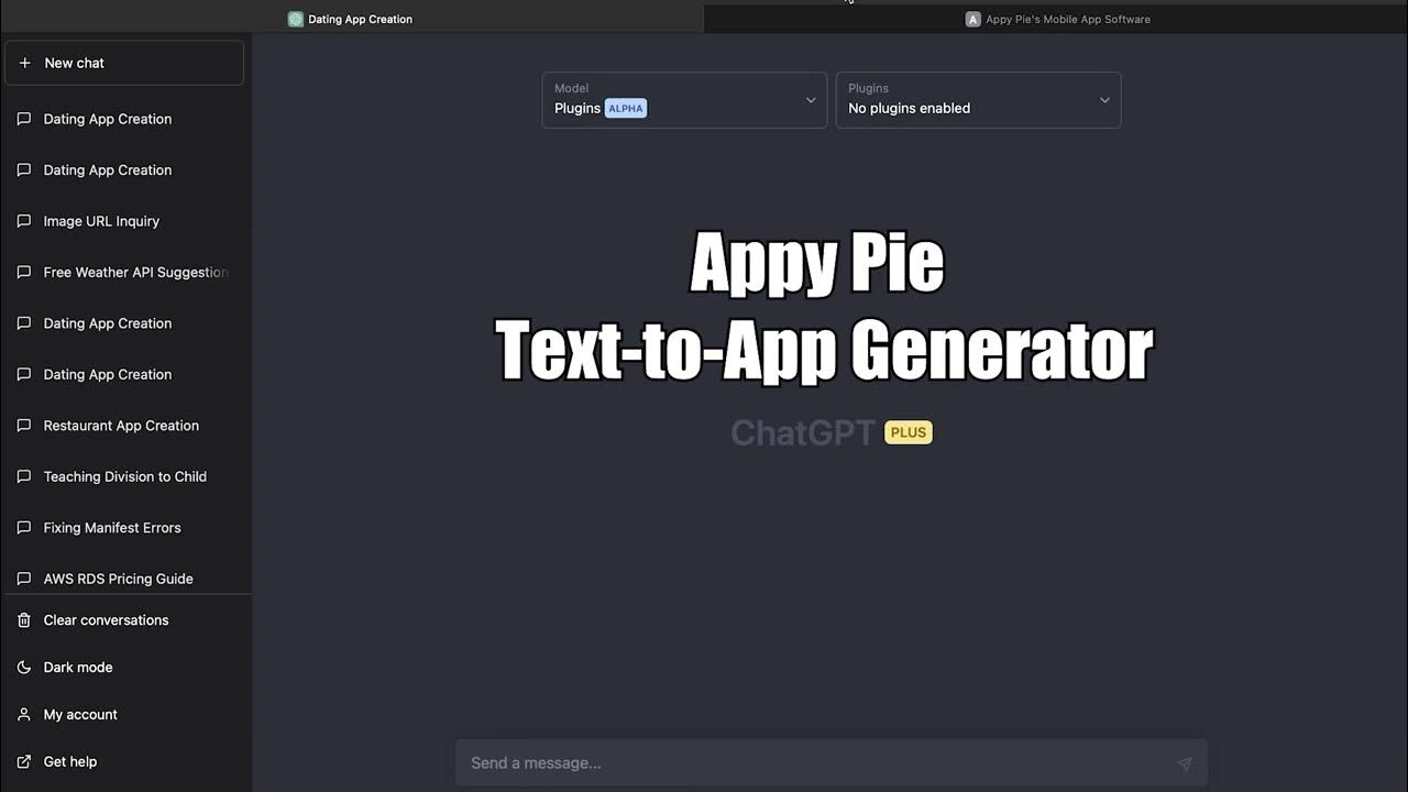 Appy Pie's No-Code Text-to-App Generator - YouTube