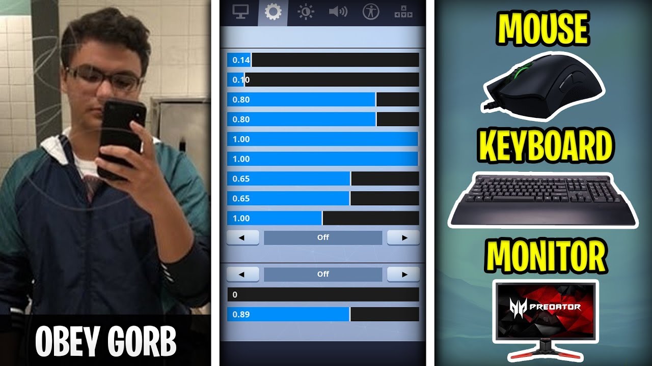 Obey Gorb Fortnite Settings, Keybinds & Peripherals - YouTube