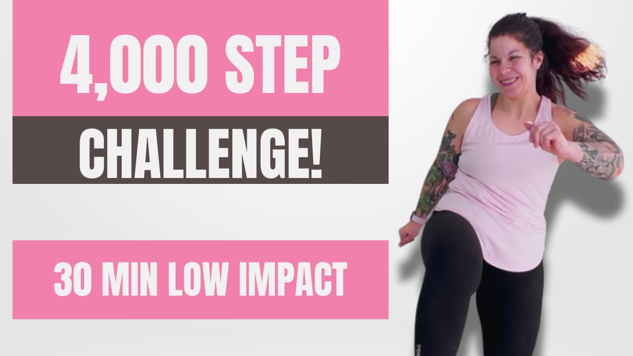 30 MIN 4000 STEP WALKING CARDIO NO JUMPING - YouTube