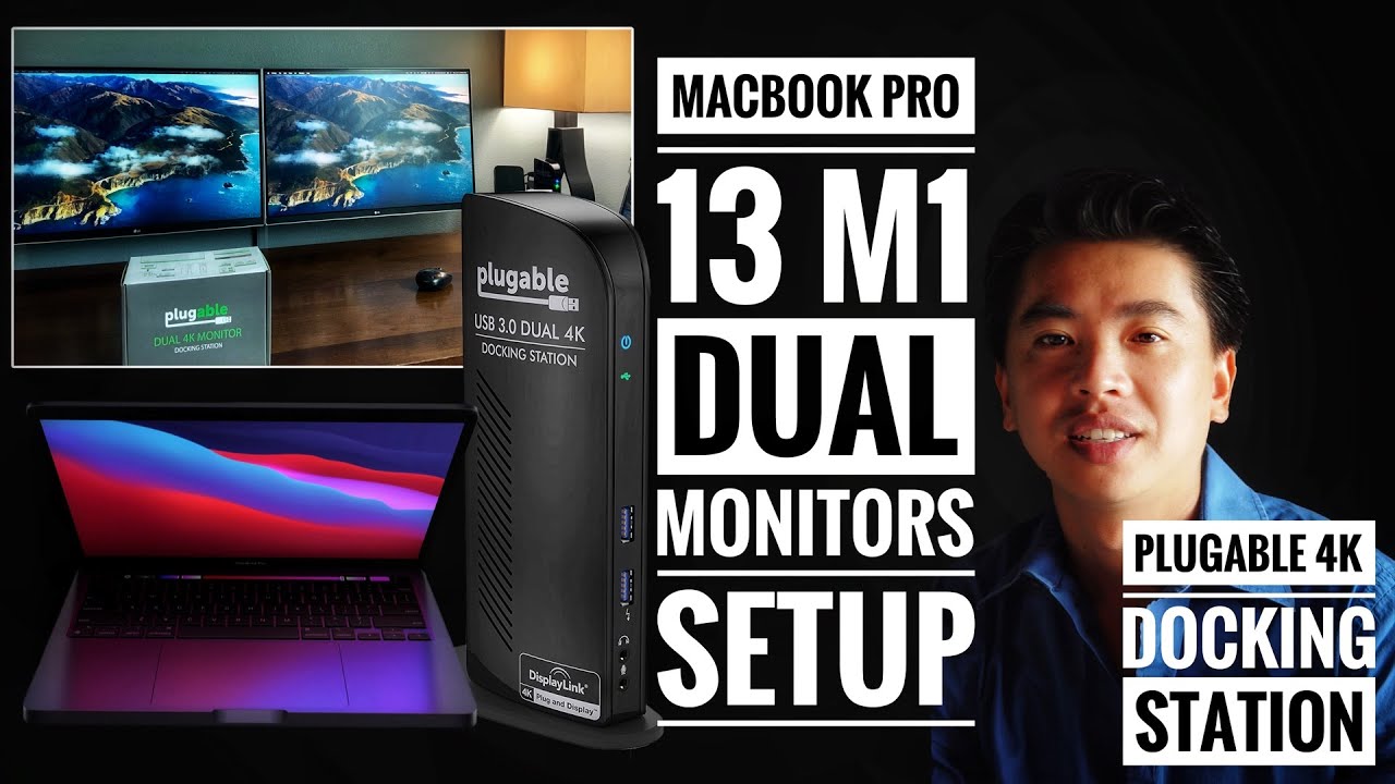 CONNECT MacBook Pro 13 M1 to Two MONITORS | DisplayLink 4K Plug ...