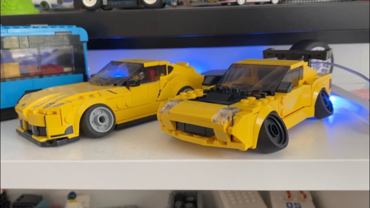 Building and modifying the lego Supra to rx-7 RE Ameniya - YouTube