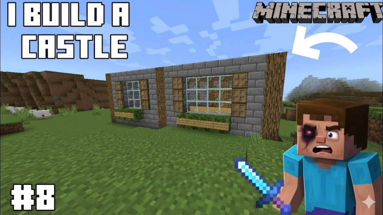 I Build a Castle in Minecraft Bedrock Survival Series #8 - YouTube