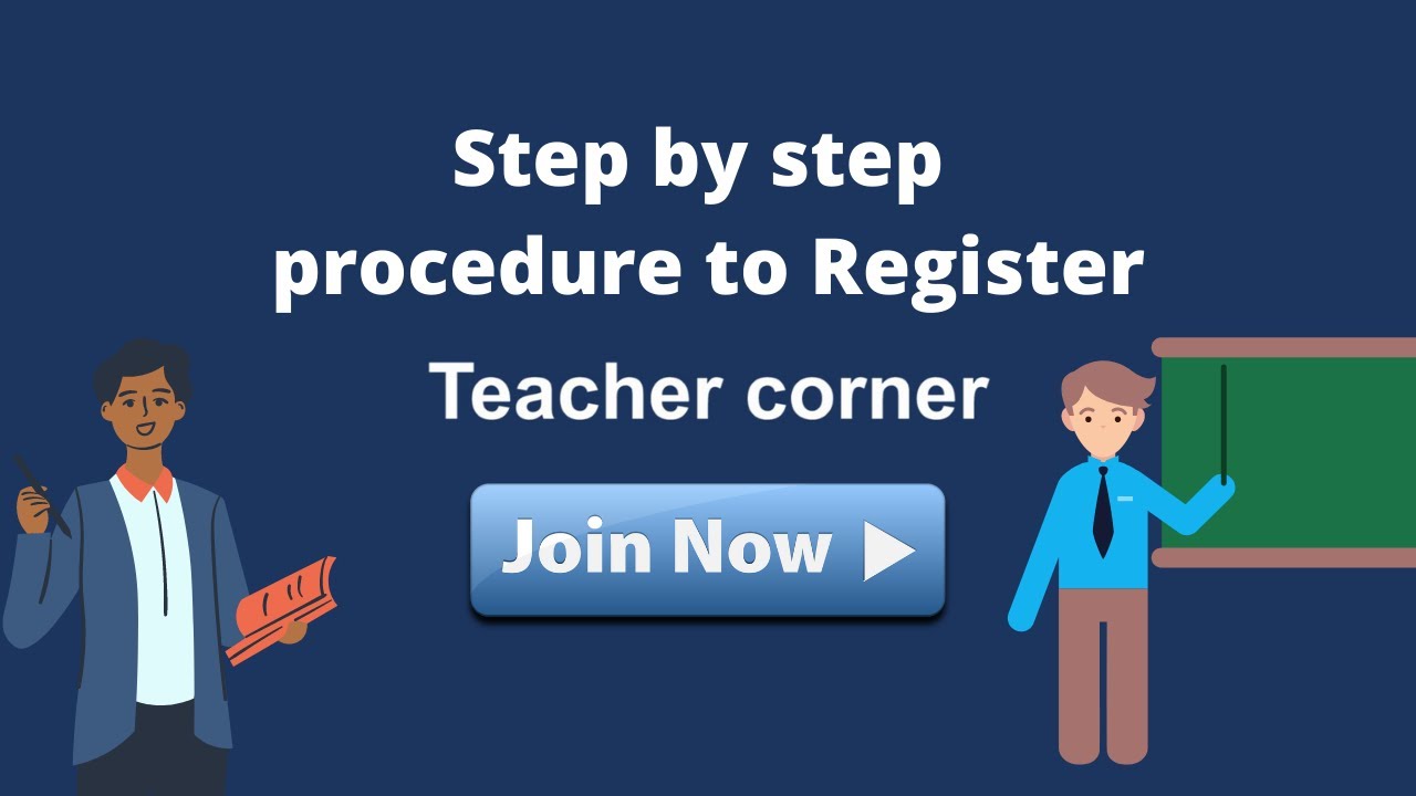 How to join my Teacher Corner | Step by step procedure to Register ...