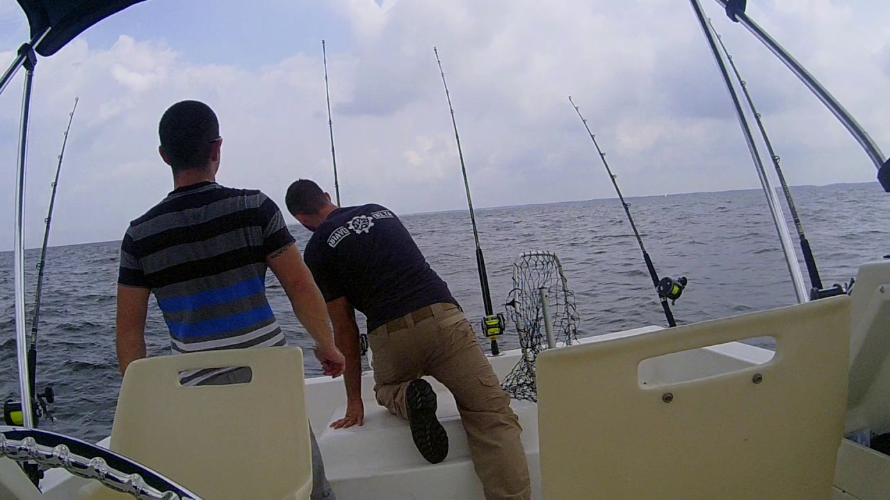 Trolling on the Chesapeake Bay by Love Point - YouTube