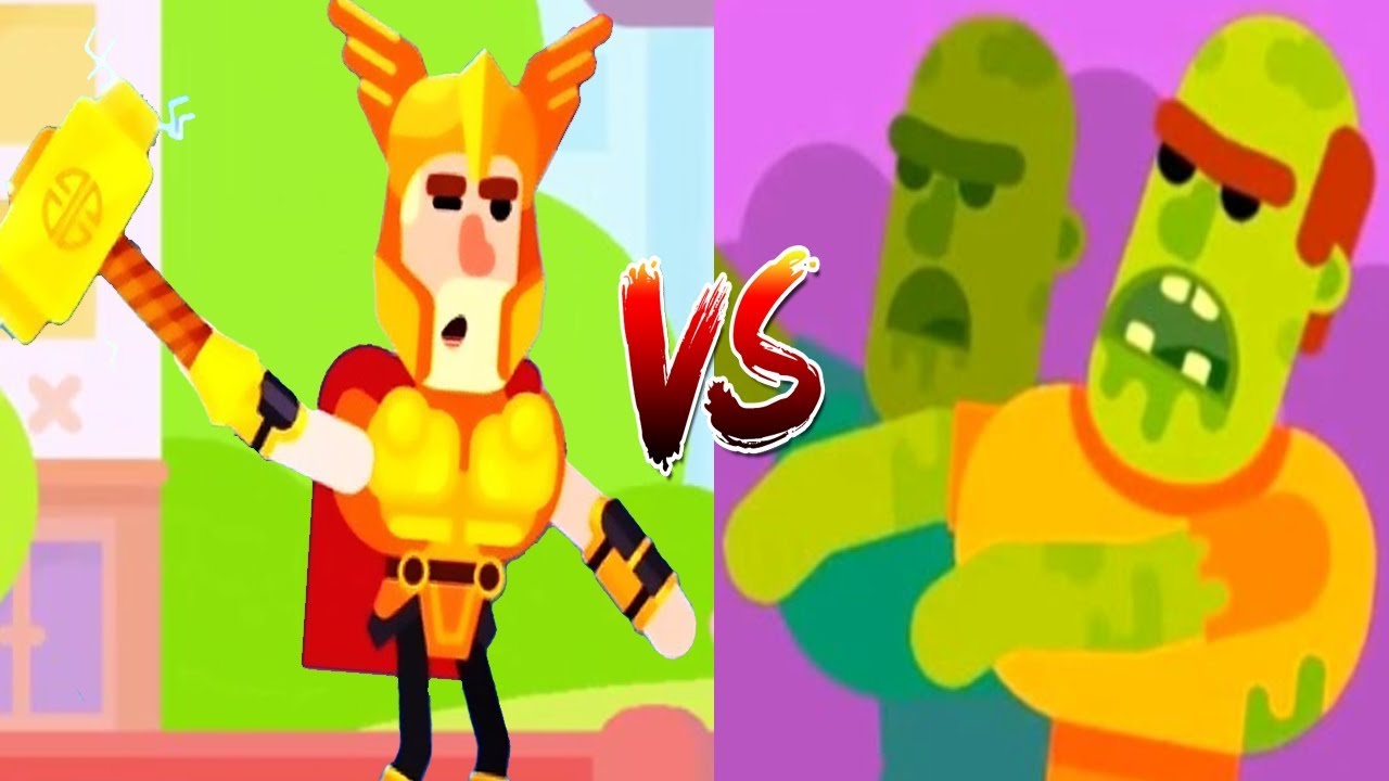 Bowmasters - Gameplay Walkthrough Epic Wins - Thor Vs Zombies Army ...