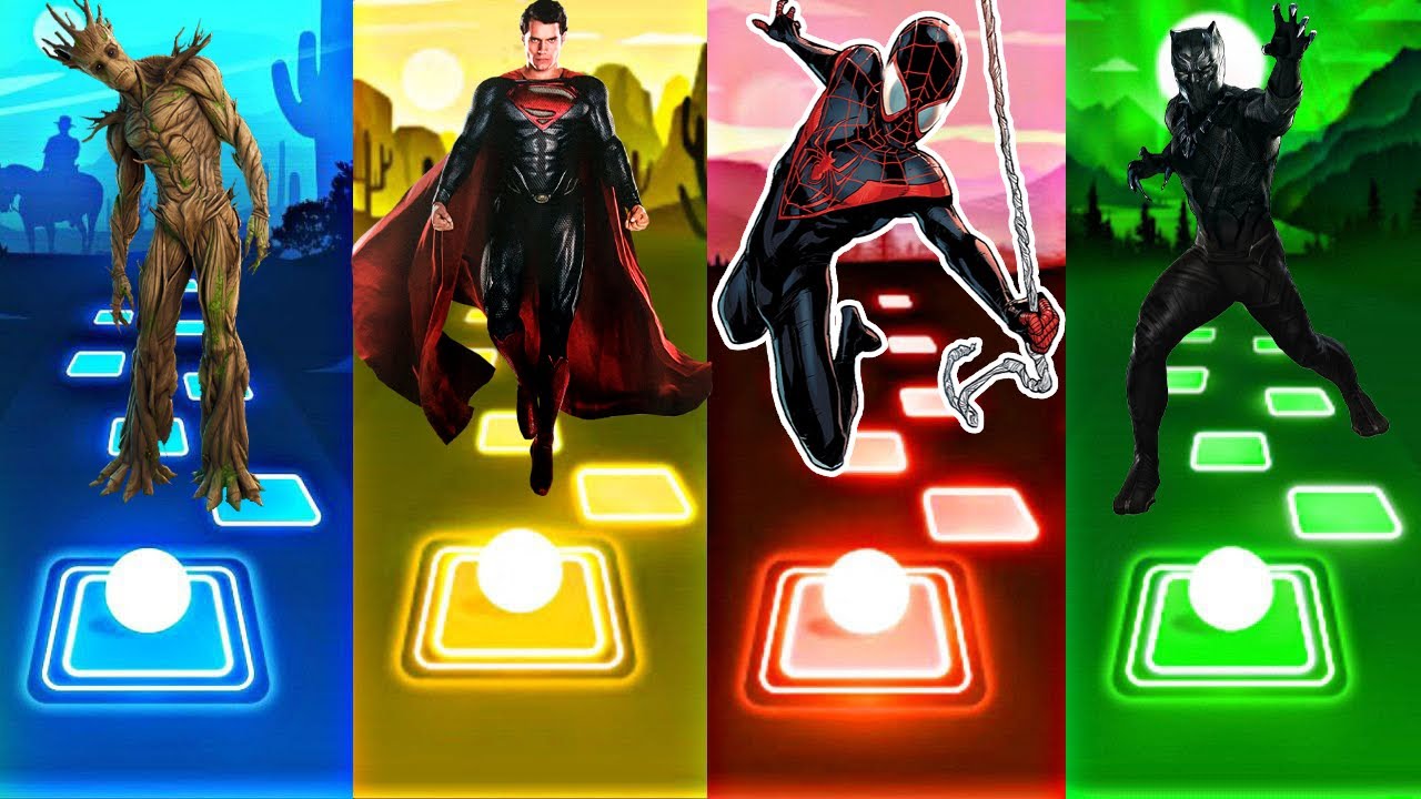 Telis Hop EDM Rush - Groot vs Superman vs Spider-Man vs Black Panther ...