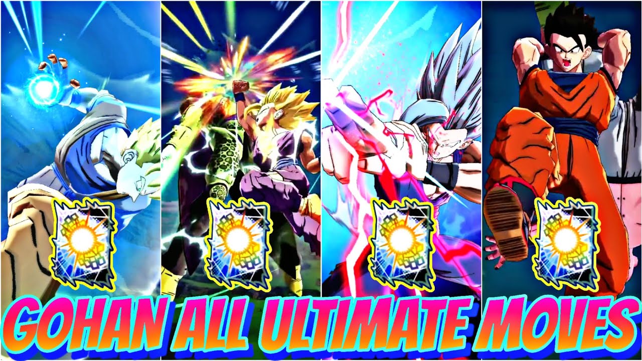 GOHAN ALL ULTIMATE MOVES UPTO (JUNE 2024) 🔥 IN DRAGON BALL LEGENDS ...