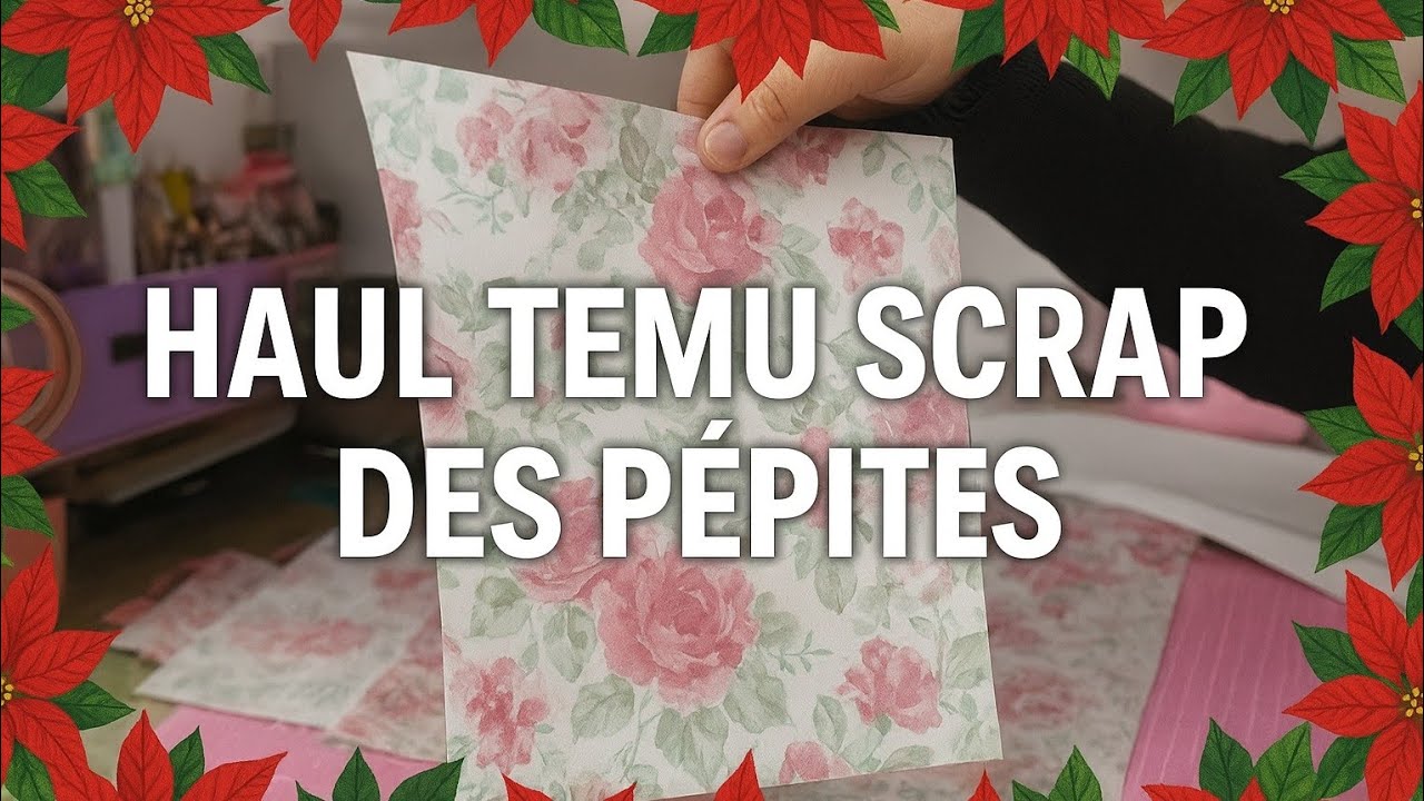 Haul Temu Scrap/ Papiers de Noël magnifiques et nouveauté Action - YouTube