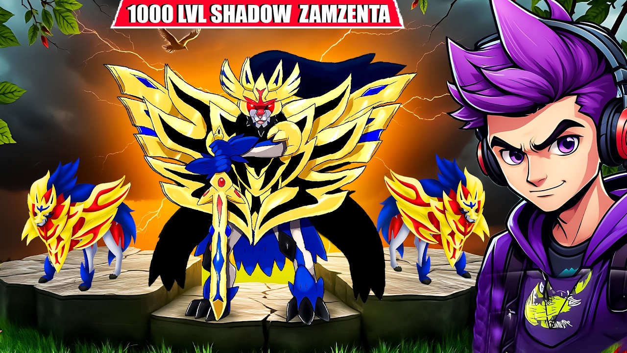 😱FINALLY 1000 LVL SHADOW MEGA ZAMAZENTA🔥LEGENDARY POKEMON |SHADOW MEGA ...