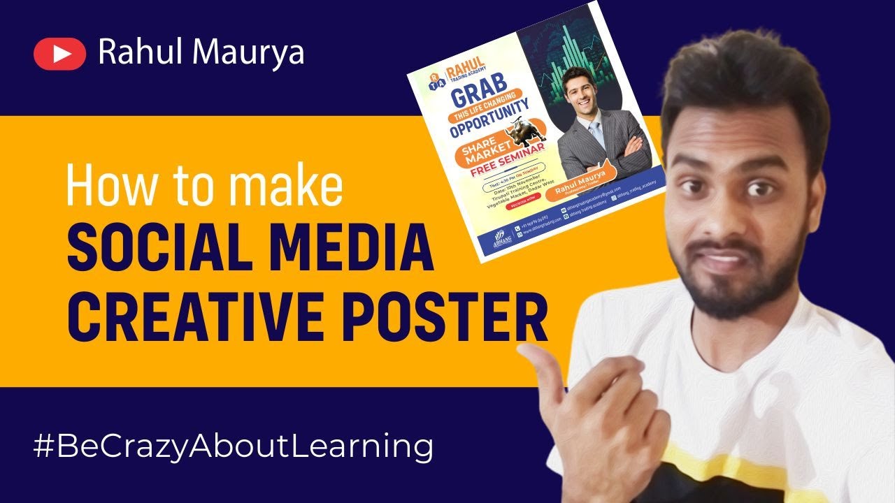 How to make Social media Creative Poster | 03 November | Be Creative ...