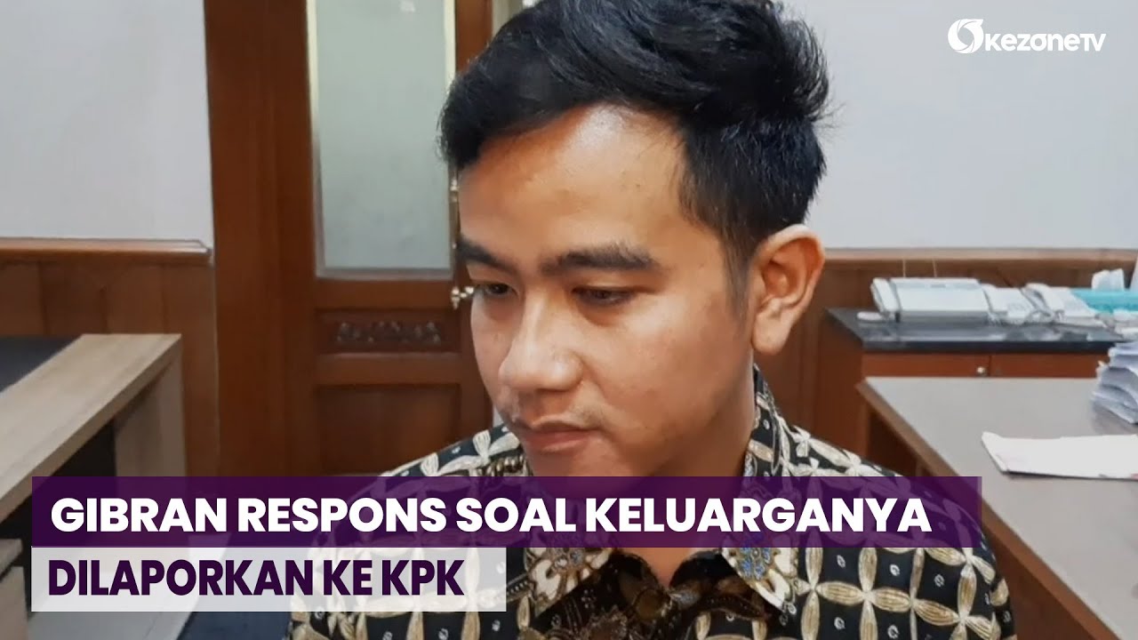 Gibran Rakabuming Raka Respons Pelaporan Keluarganya ke KPK - YouTube