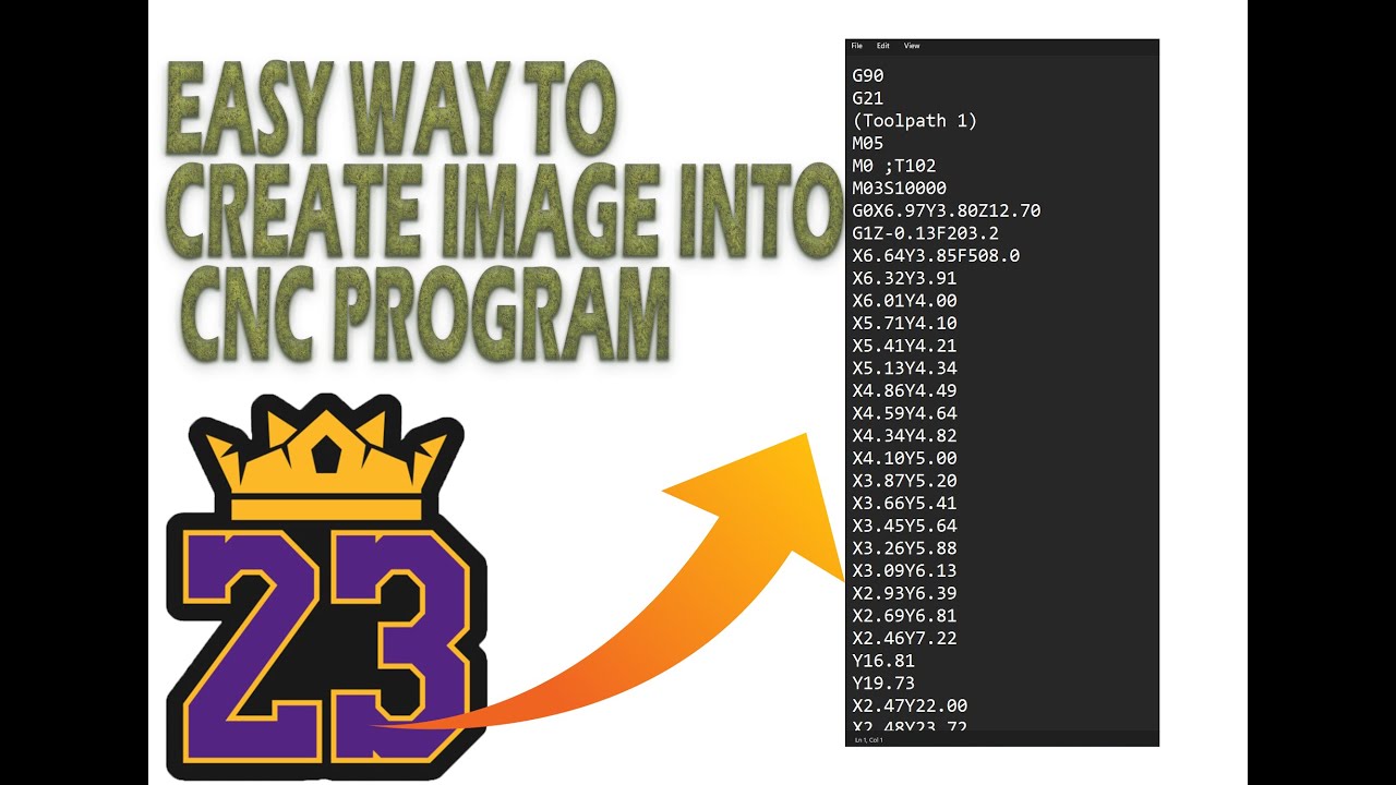 EASY WAY TO CREATE IMAGE INTO CNC PROGRAM CARBIDE CREATE AND INKSCAPE ...