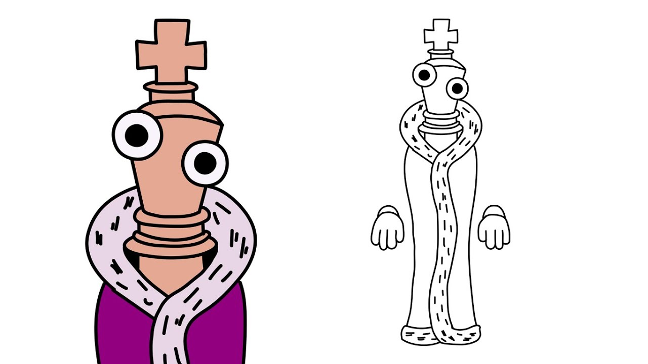 How To Draw Kinger from The Amazing Digital Circus - YouTube