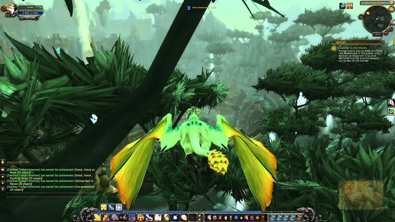 Surrender to the Horde Quest Playthrough - Terokkar Forest - YouTube