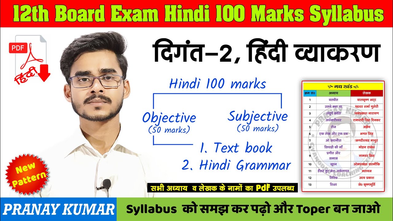 bihar-board-hindi-syllabus-2023-12th-class-syllabus-hindi-100-marks