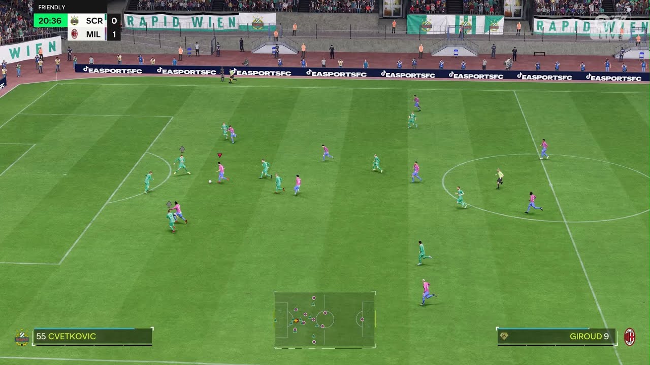 SK Rapid Wien vs AC Milan (20/07/2024) Club Friendlies EA FC 24 - YouTube
