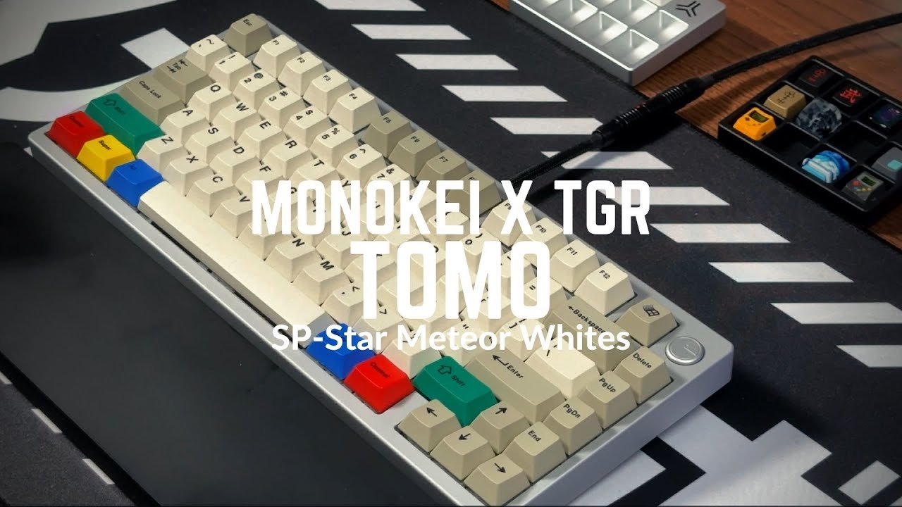 Monokei X TGR - Tomo with SP Star Meteor White Typing Sound - YouTube