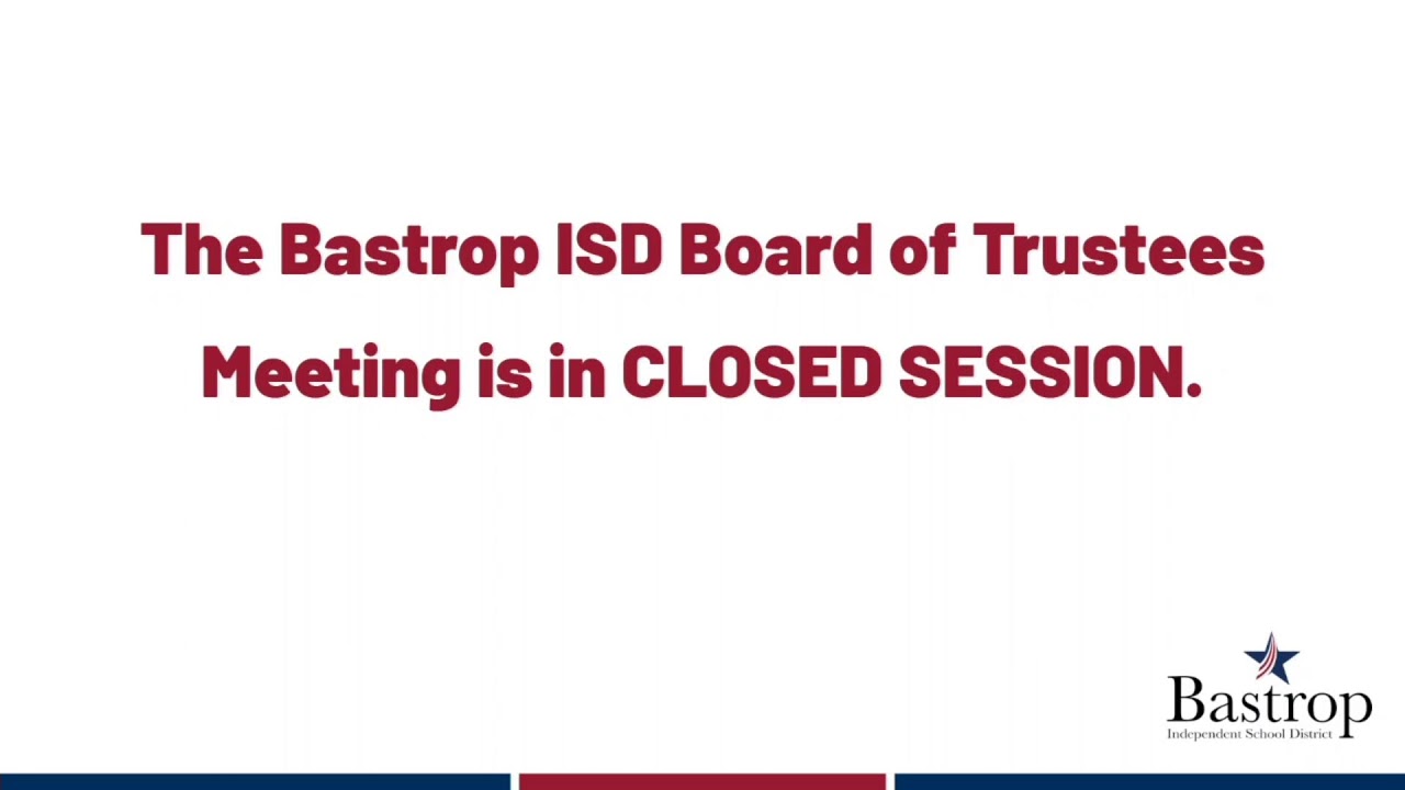 Bastrop ISD Special Meeting 2/3/26 - YouTube