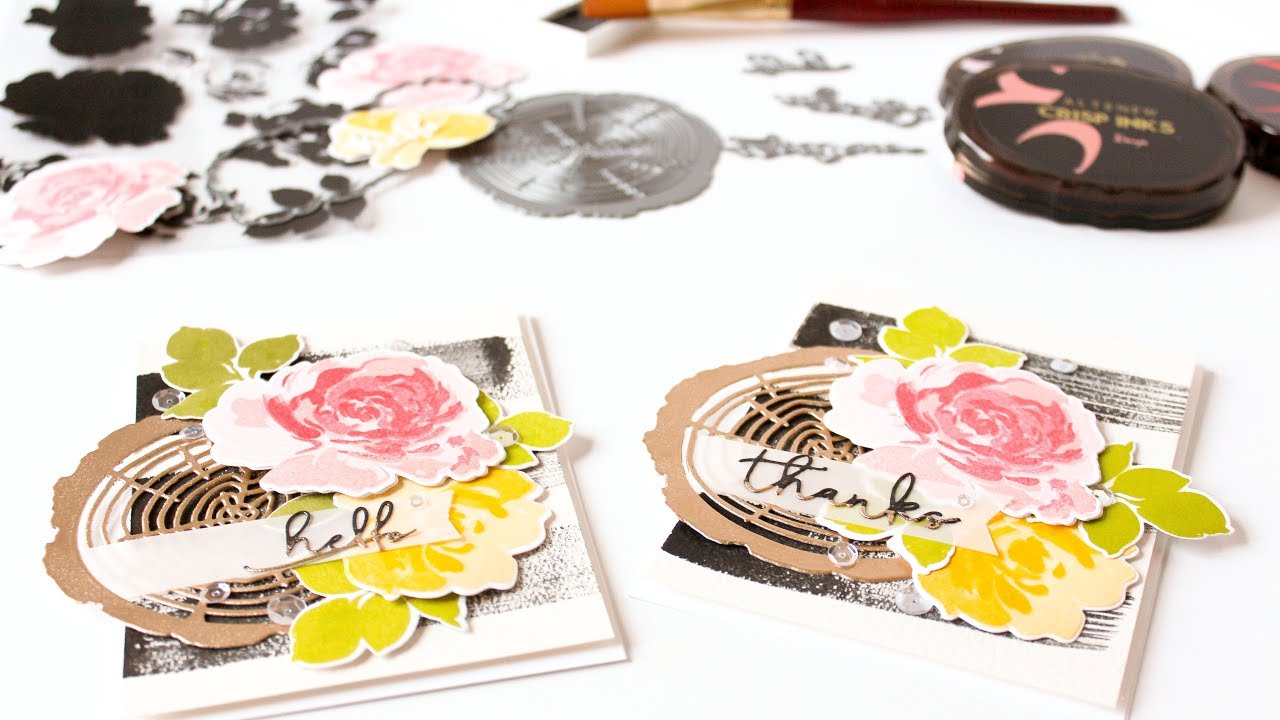 Tips For Stamp Layering Stamps - Altenew Crafty Friends Blog Hop - YouTube
