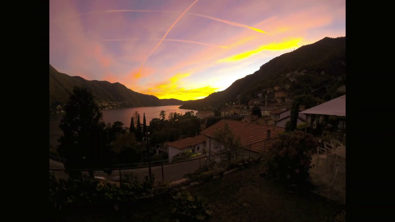 Amazing sunset in Como Lake Area - YouTube