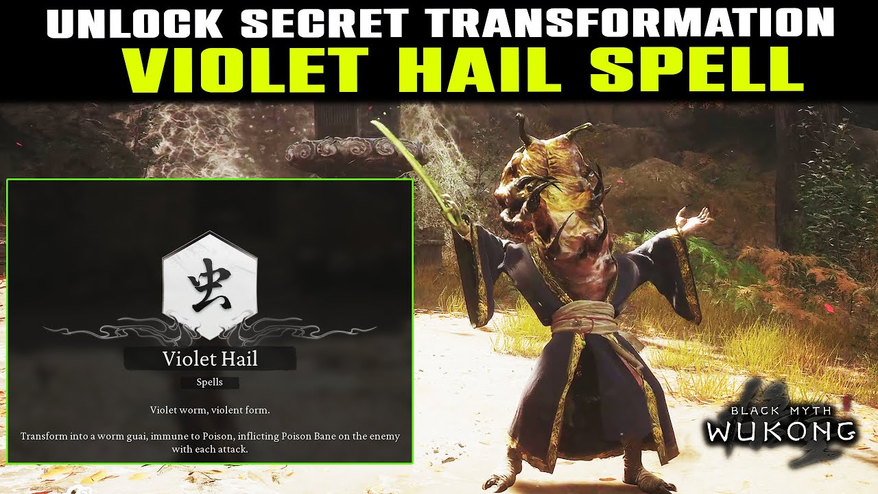 SECRET TRANSFORMATION SPELL: VIOLET HAIL Spell Location Guide | Black ...