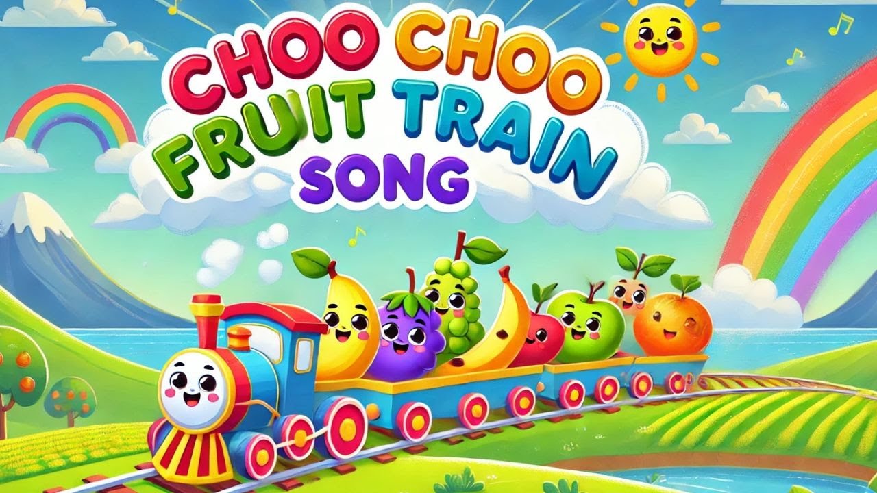 Choo Choo Fruit Train Song 🚂🍎 | Fun Animated Kids' Song About Fruits ...