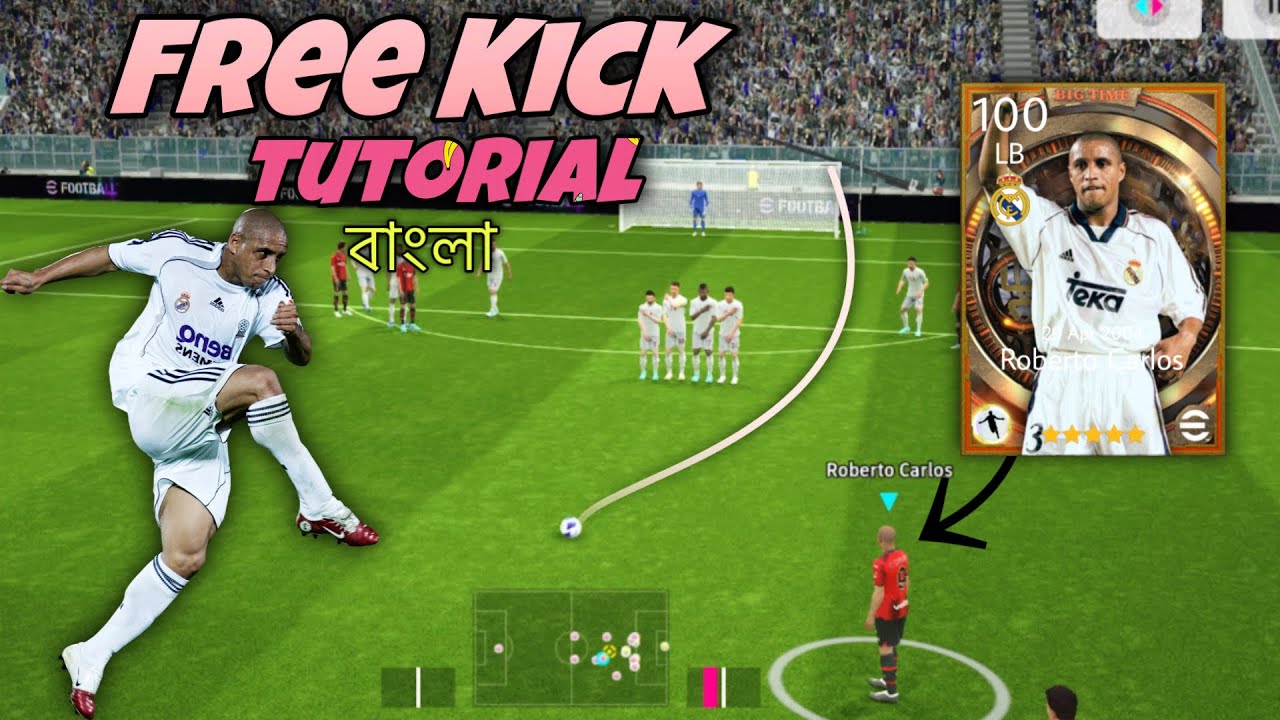 Free Kick Tutorial 😱 Efootball Mobile 2024 Bangla Tutorial 🔥 - YouTube