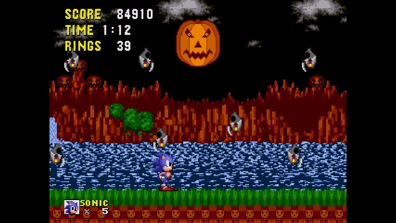 Sonic Halloween - Sonic ROM Hack - Full Playthrough - YouTube