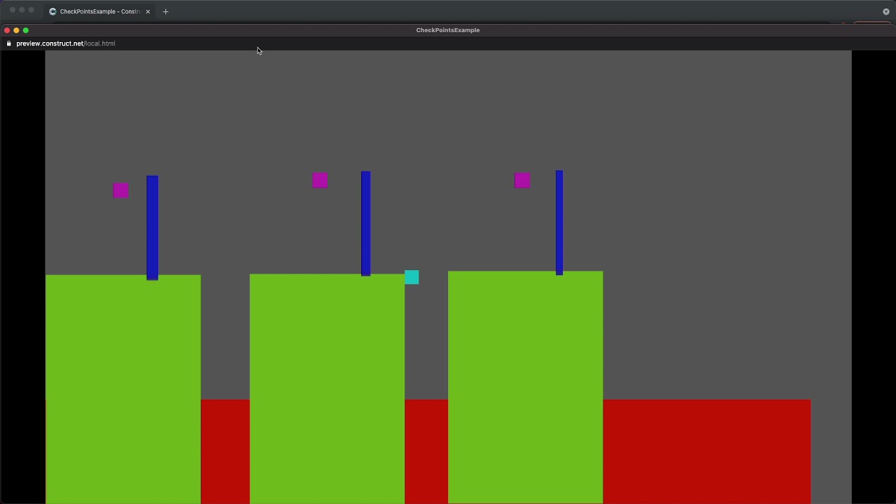 Making Checkpoints for Platforming Games in Construct 3 - YouTube