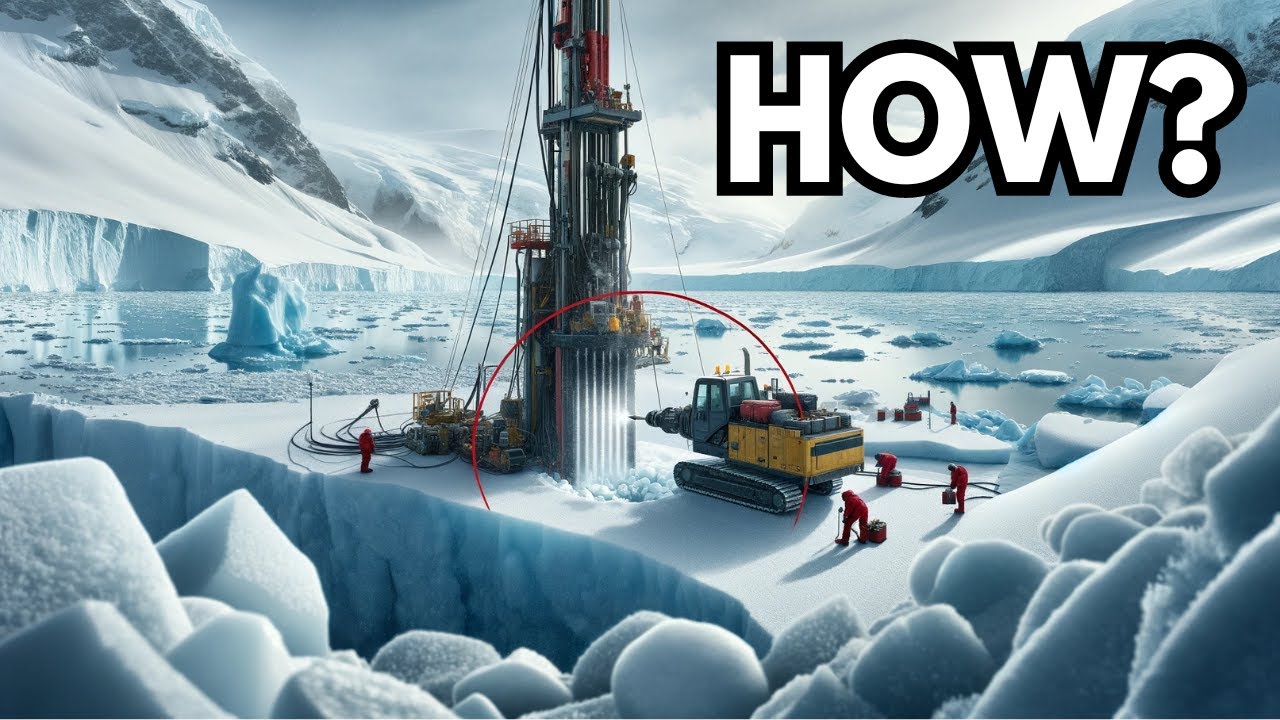 How do scientists drill into the ice in Antarctica? - YouTube