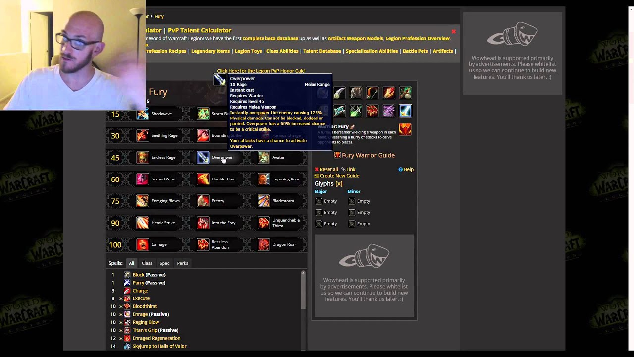 Ultimus Fury Warrior Talent Tree and PvP Talents! - YouTube